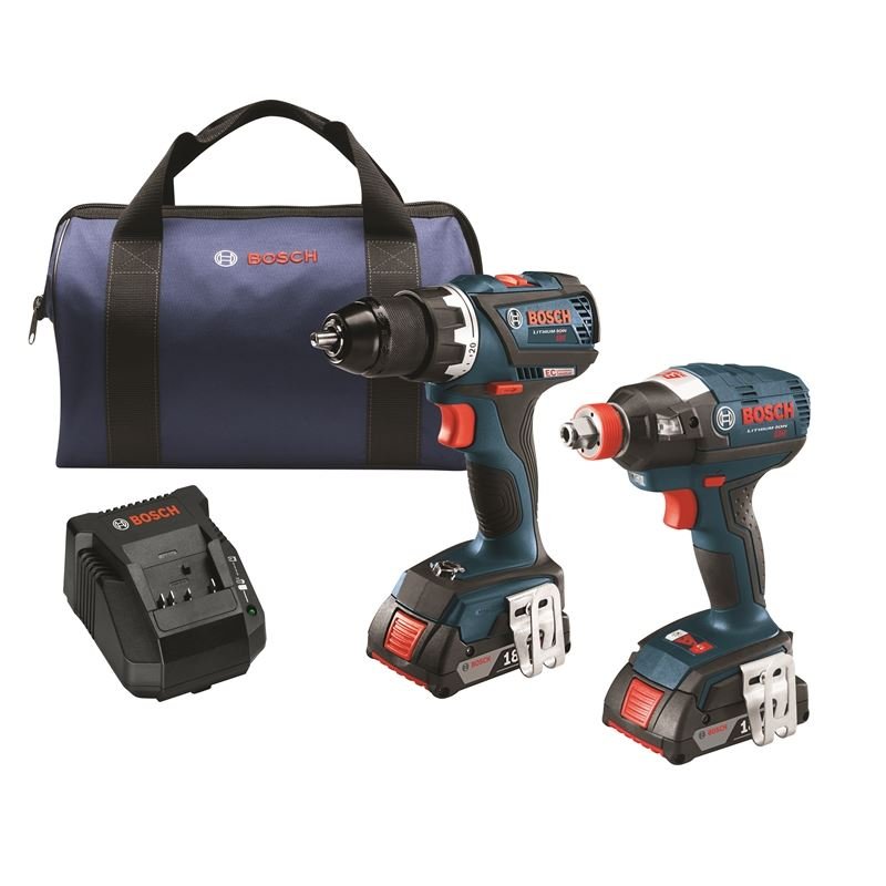 Bosch |18 V 2-Tool Combo Kit with EC Brushless Impact Driver and EC ...