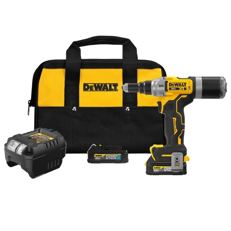 DEWALT DCF414GE2 20V MAX XR BRUSHLESS CORDLESS 1/4in RIVET TOOL KIT ...