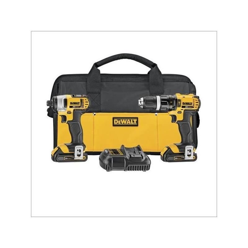DEWALT | DCK285C 20V MAX* Lithium-Ion Compact Hammerdrill Impact Driver ...