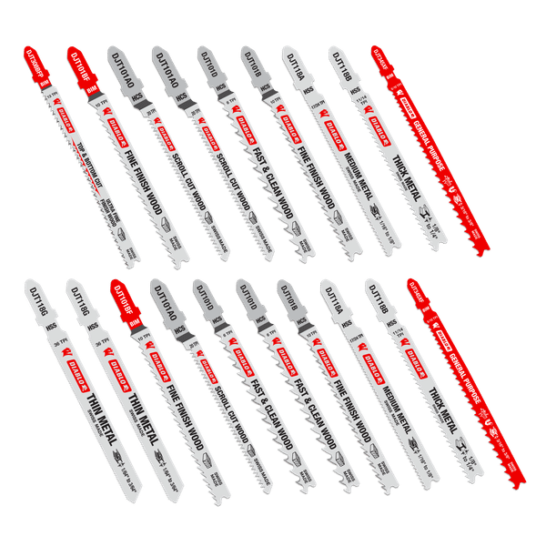 DIABLO DJT20S Jig Saw Blade Set for Wood, Metal and Plastics (20-pc ...