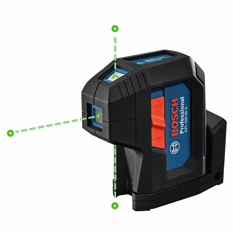 Bosch GPL100-30G Green-Beam Three-Point Self-Leveling Alignment Laser ...