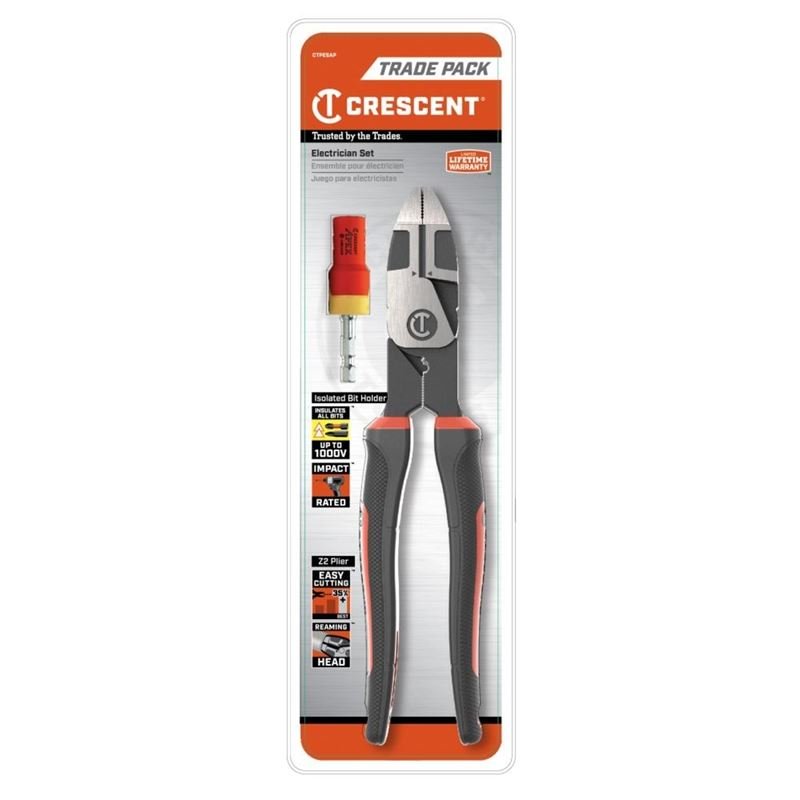 Crescent CTPESAP Crescent eSHOK GUARD and Plier Electrician Set ...