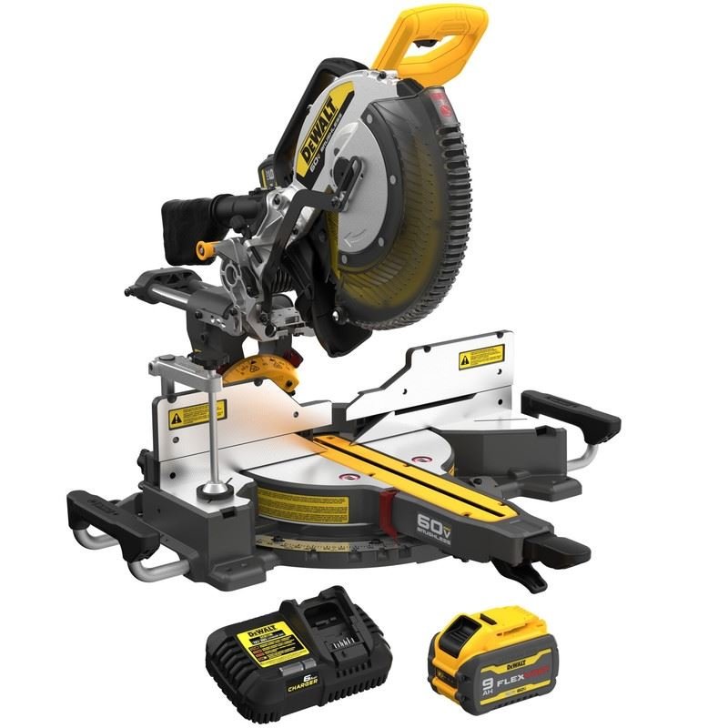 DEWALT DCS781X1 60V MAX 12in. Double Bevel Sliding Miter Saw ...