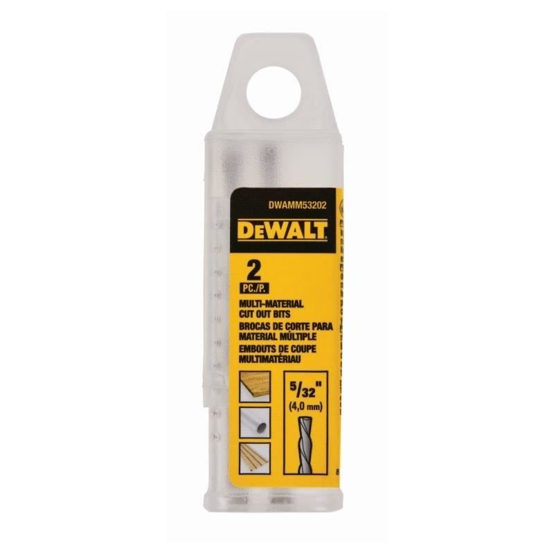 DeWalt DWAMM53202 5/32 in Multi-Material Cut Out Bit 2 Pack ...