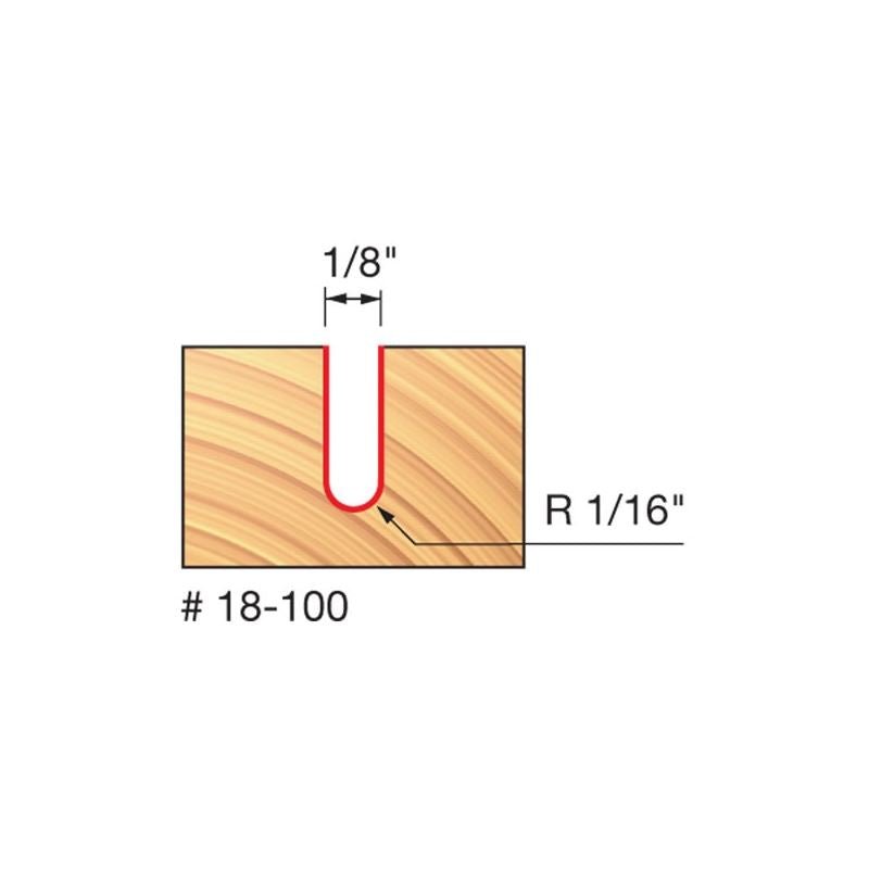 Freud | 18-100 1/16 Radius Round Nose Bit - Mississauga Hardware Centre Inc