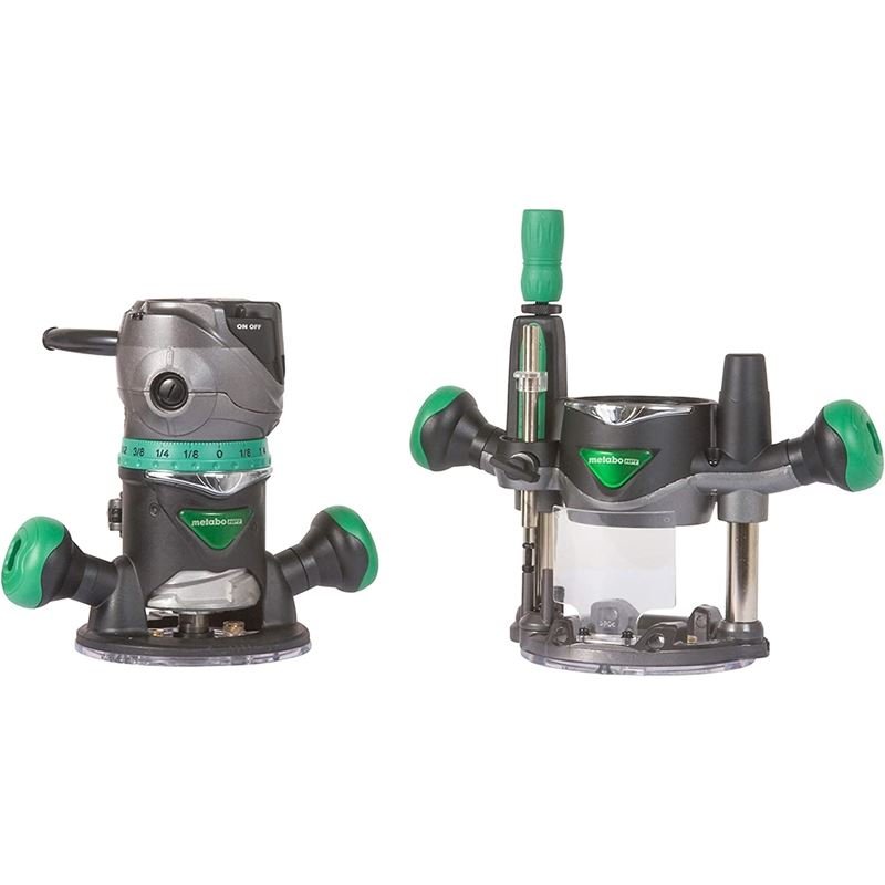 metabo HPT KM12VC 2-1/4 Peak HP Variable Speed Fixed/Plunge Base Router ...